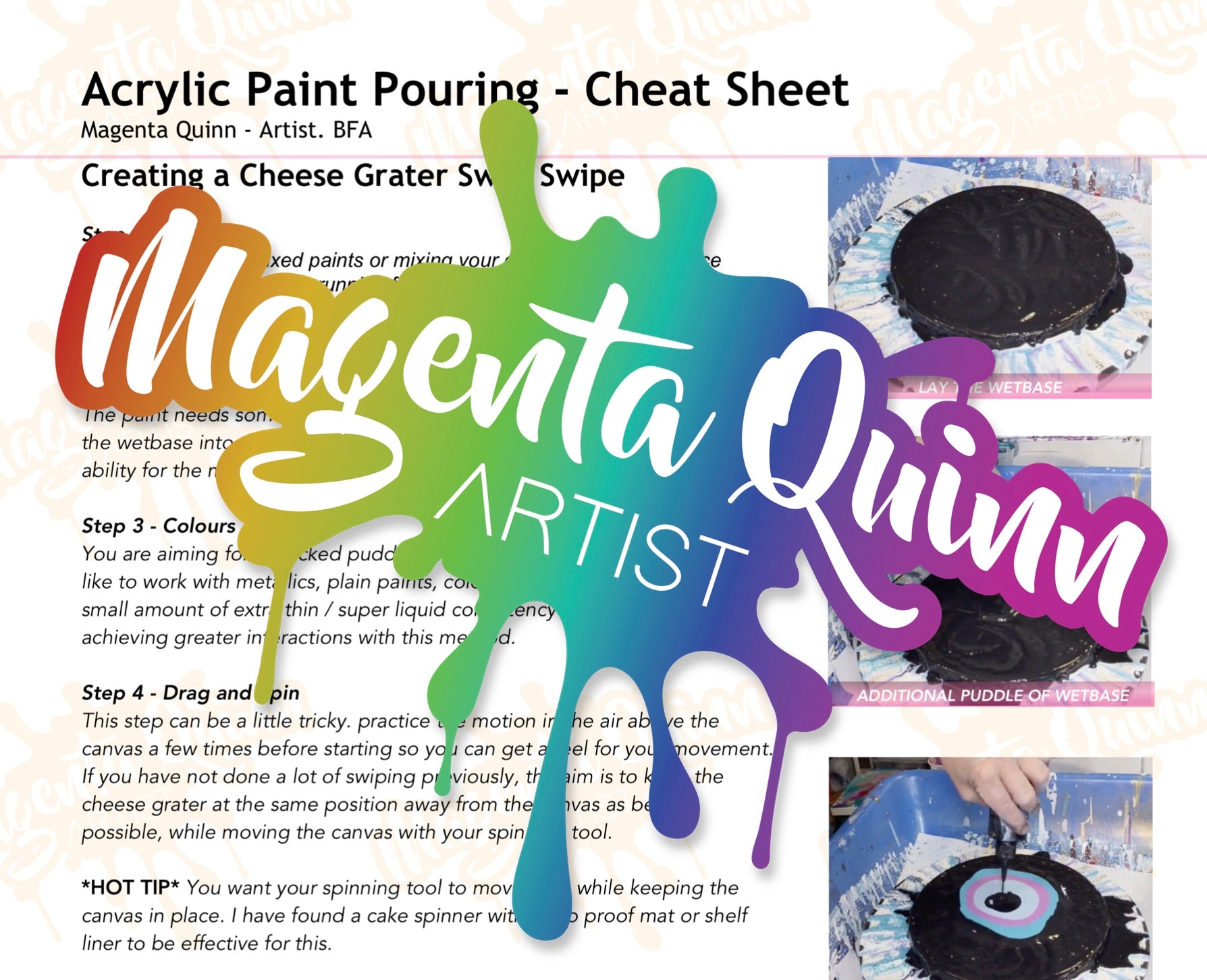 Digital Download - Extreme Cheat Sheet - Cheese Grater Swirl Swipe ...